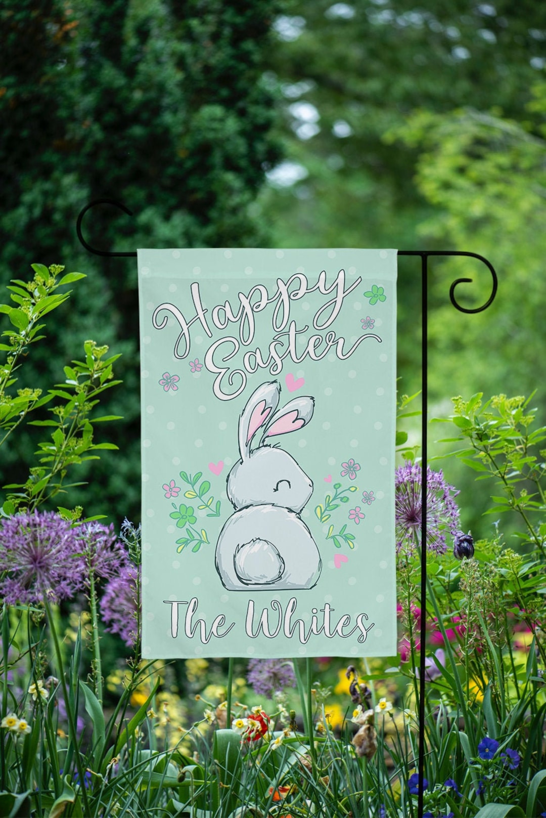 Personalized Easter Flag, Easter Flag, Happy Easter Flag, Easter Decor ...
