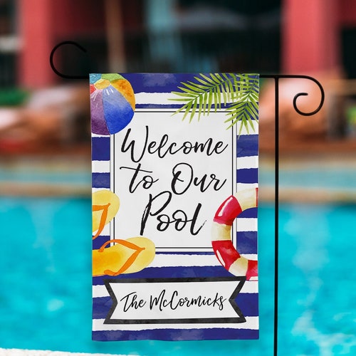 Life is Better at the Pool Spring Garden Flag Summer Garden - Etsy