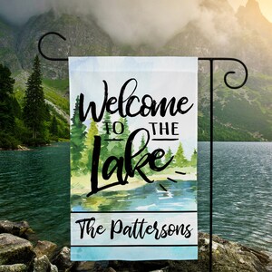 Life is Better at the Lake Flag, Welcome to the Lake Flag, Lake House ...