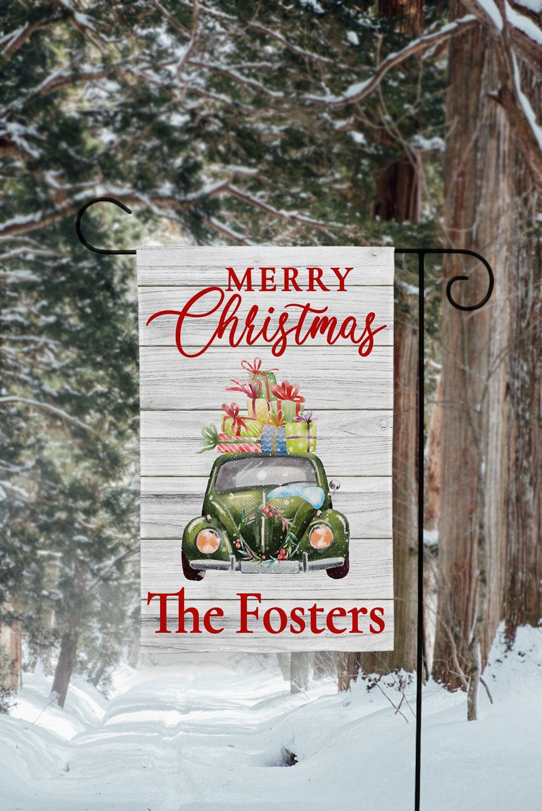 Personalized Christmas Flag, Christmas Garden Flag, Christmas Flag ...