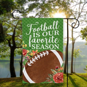 Personalized Garden Flag, Football Flag, Football Garden Flag, Football ...
