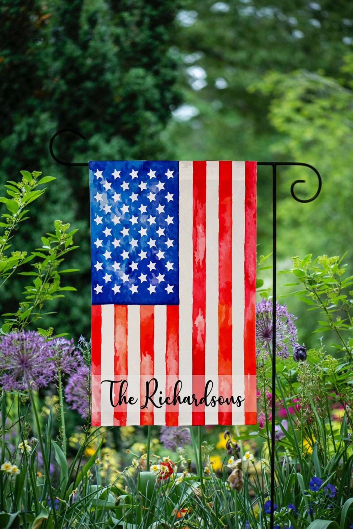 Personalized American Flag American Flag Home of the Brave - Etsy
