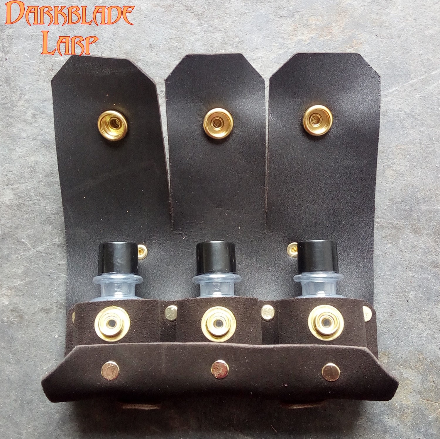 Leather Triple Potion Pouch for an Alchemist in Larp Cosplay - Etsy UK