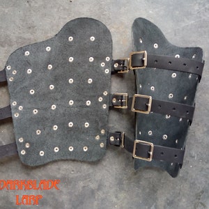 Splint Vambraces in Leather, Bracers, Arm Guards for Costume LARP and ...