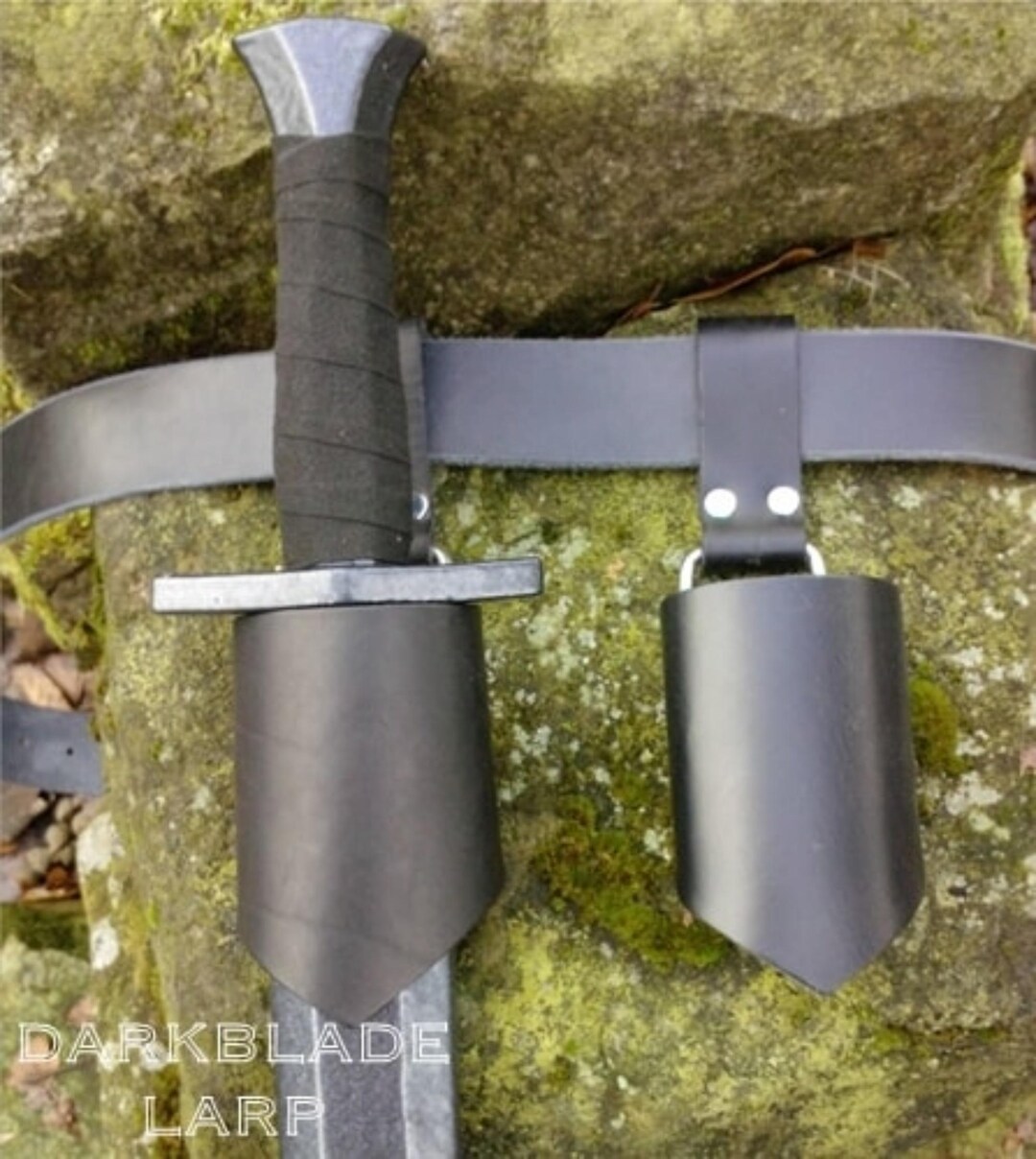 Simple Leather Drop Frog Part Scabbard for Larp or Cosplay - Etsy