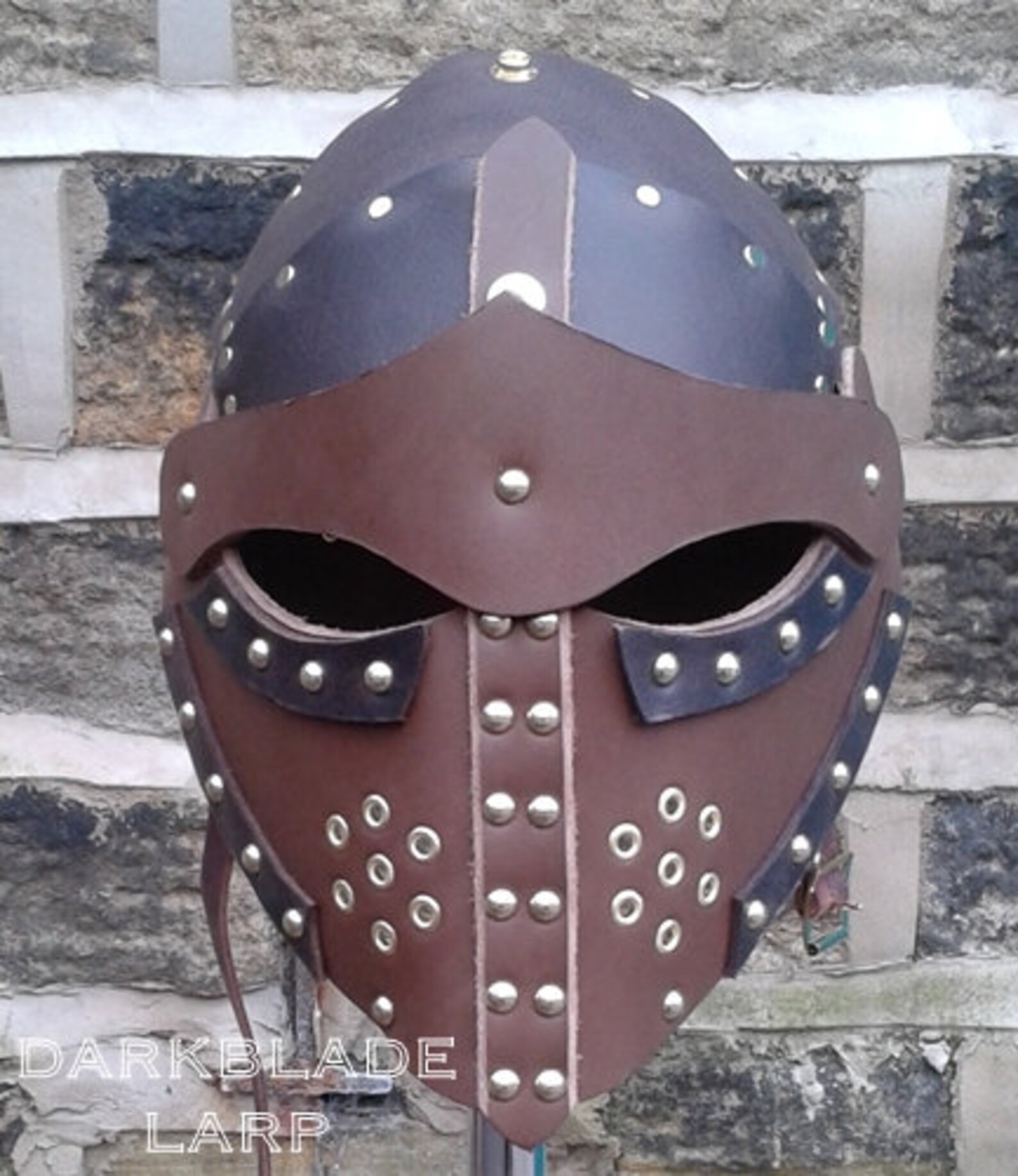 Leather Bascinet Helmet for Larp Costume or Cosplay - Etsy Canada