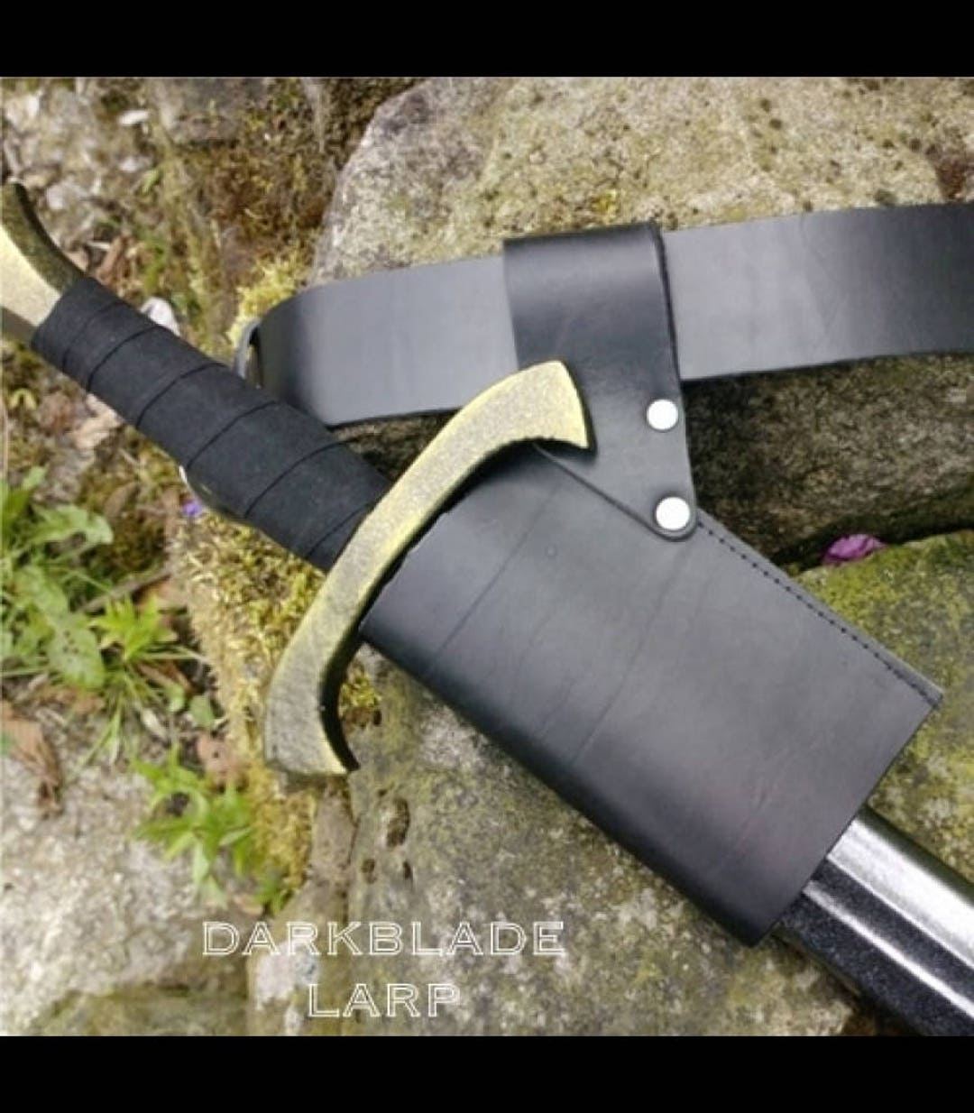 Leather Sword Holder Frog, Larp Cosplay Costume Scabbard, Ambidextrous ...