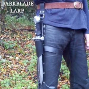 Thigh Sheath Dagger Holder Frog Part Scabbard Weapon Loop for Larp or ...