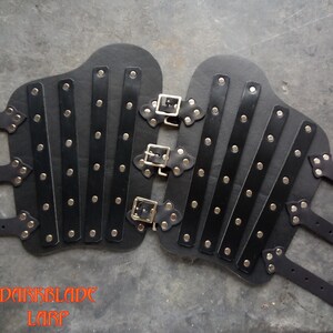 Splint Vambraces in Leather, Bracers, Arm Guards for Costume LARP and ...