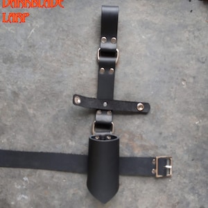 Thigh Sheath Dagger Holder Frog Part Scabbard Weapon Loop for Larp or ...