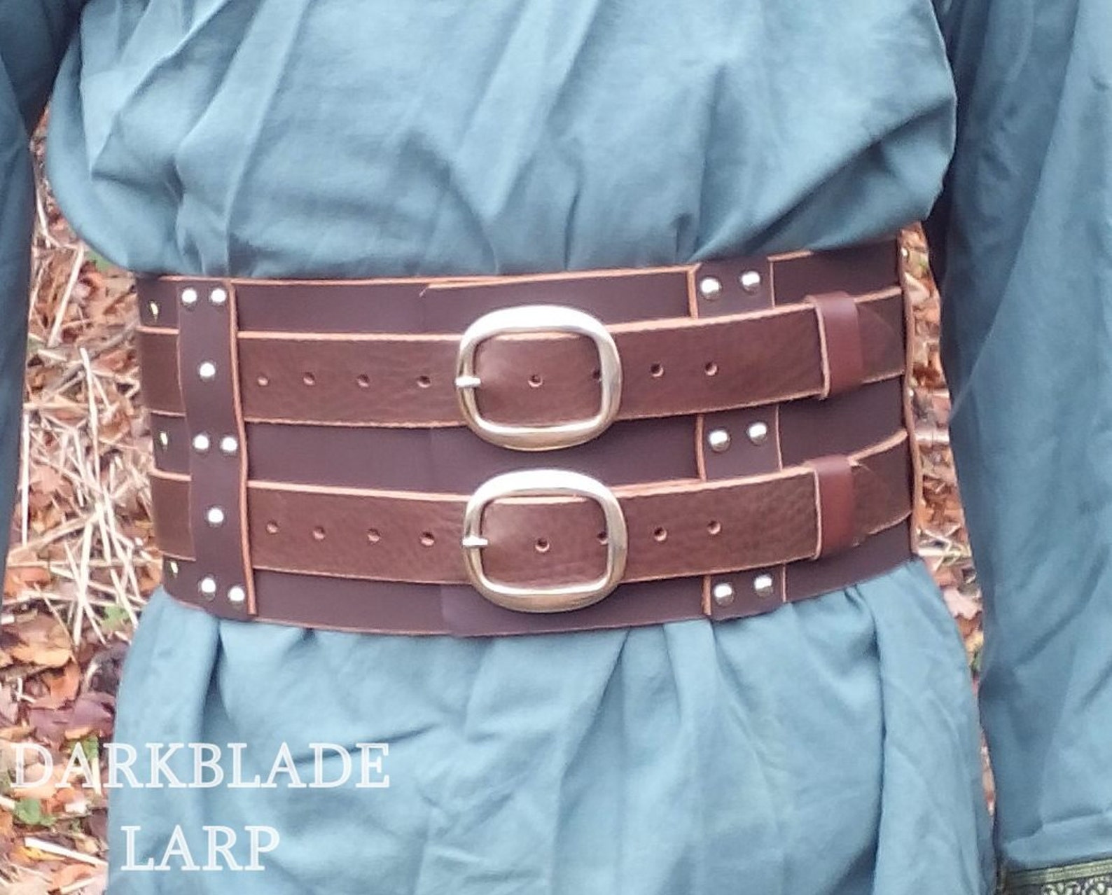 Wide Hero Belt in Heavy Leather for Larp, Cosplay, Steampunk or ...