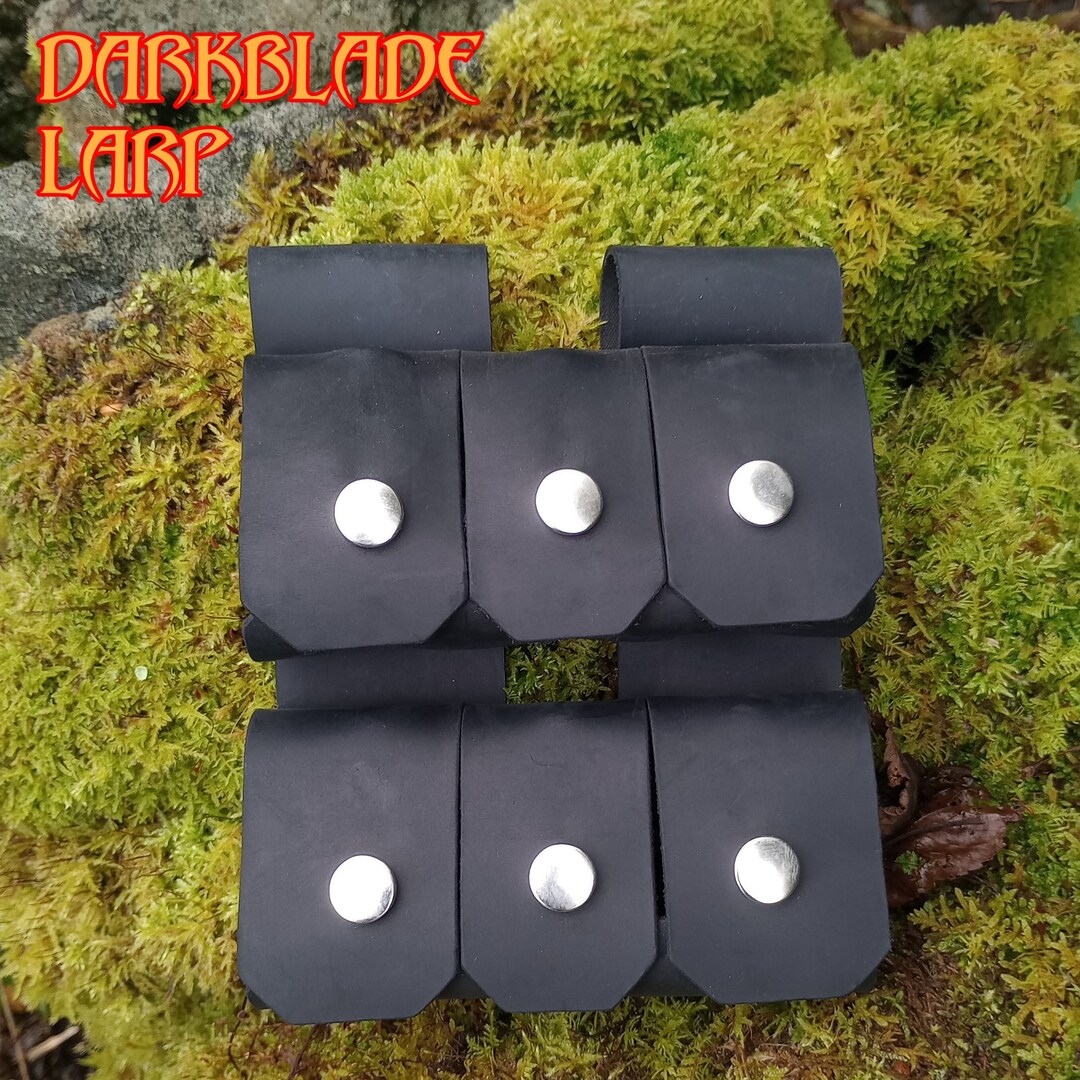 Potion Pouch, Six Bottles, Leather Holder for Larp, Cosplay, Costume or ...