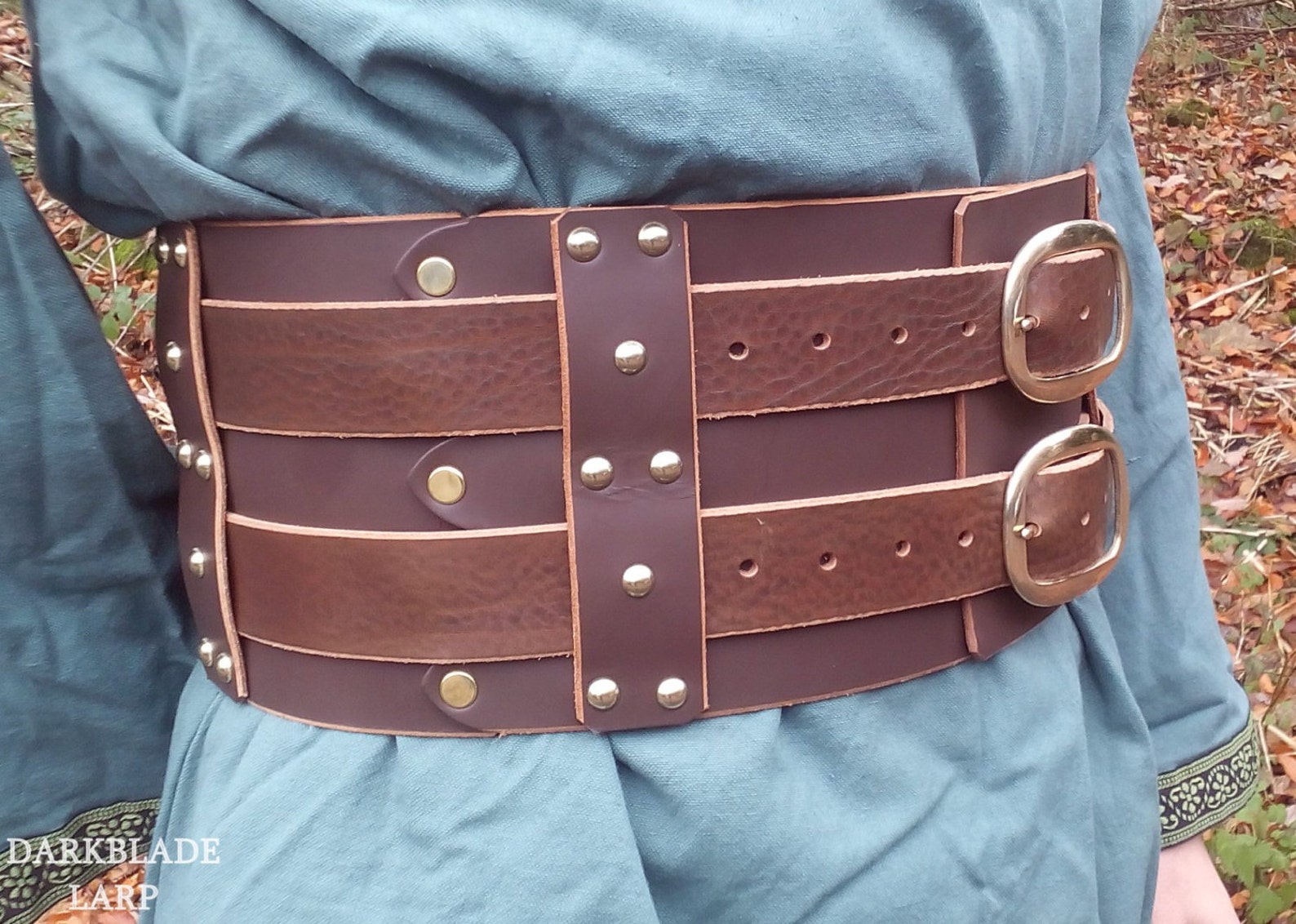 Wide Hero Belt in Heavy Leather for Larp, Cosplay, Steampunk or ...