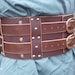 Wide Hero Belt in Heavy Leather for Larp, Cosplay, Steampunk or ...
