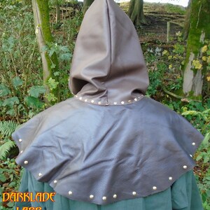 Studded Leather Hood or Cowl for Larp, Pagan or Cosplay - Etsy