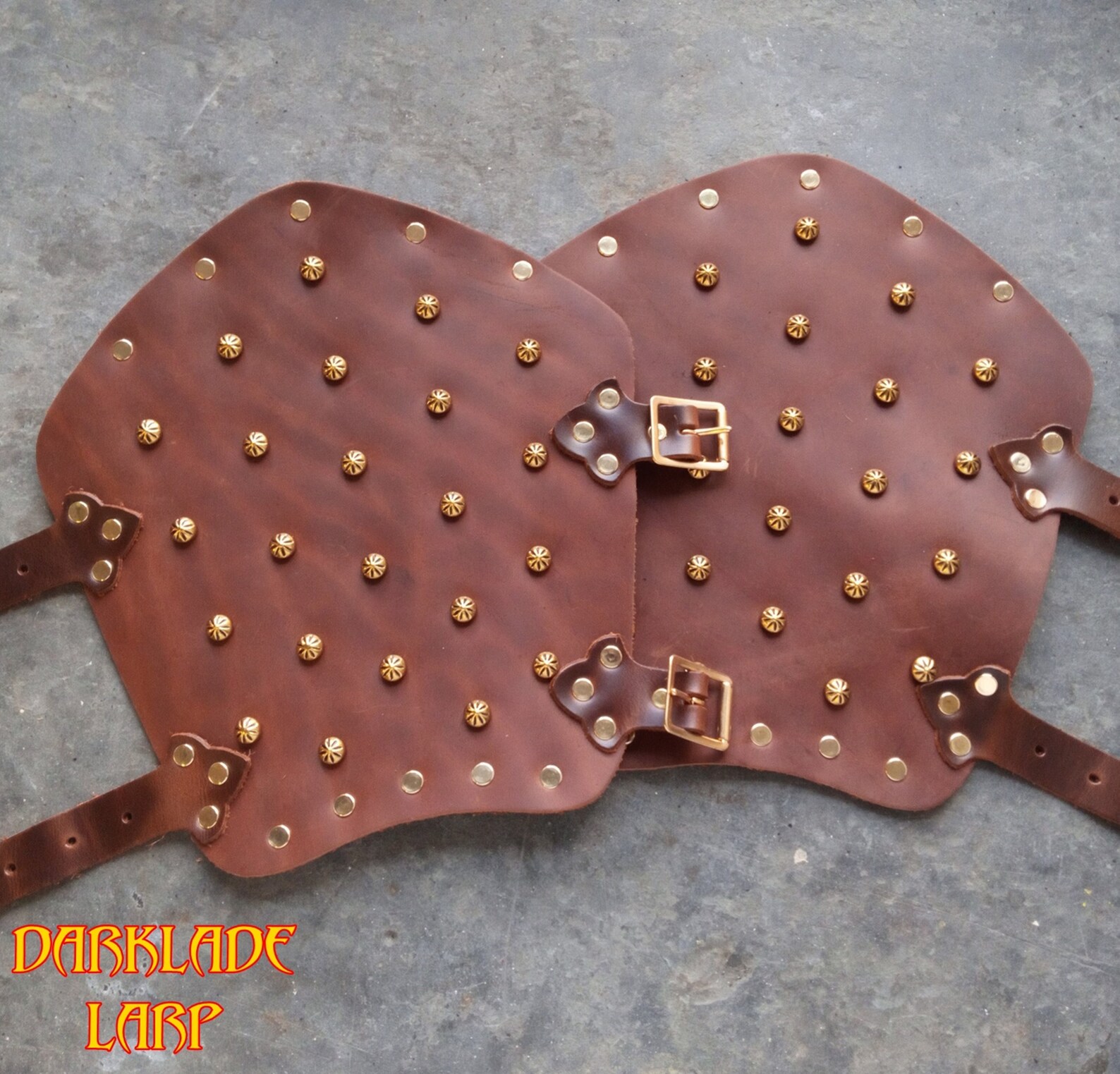 Fancy Studded Leather Vambraces, Bracers, Arm Guards for Costume LARP ...