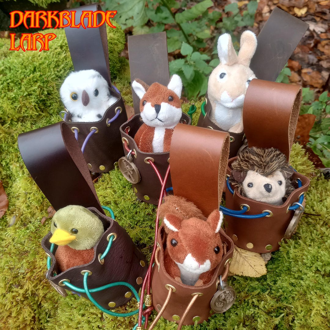 Quest Companions, Trusty Soft Toy Sidekicks in Pouches for LARP, Ren ...