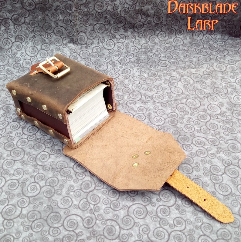 Leather Card Box for Dnd Spell Cards MTG Decks and Pathfinder - Etsy UK
