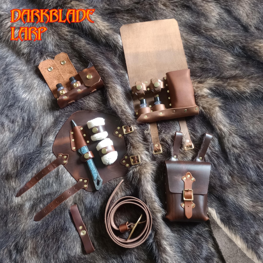 Leather Set for Healer for Larp, Cosplay, Medieval Costume or Renfaire ...