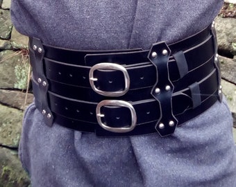 Wide Hero Belt in Heavy Leather for Larp Cosplay Steampunk | Etsy UK