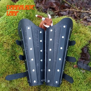 Splint Vambraces in Leather, Bracers, Arm Guards for Costume LARP and ...