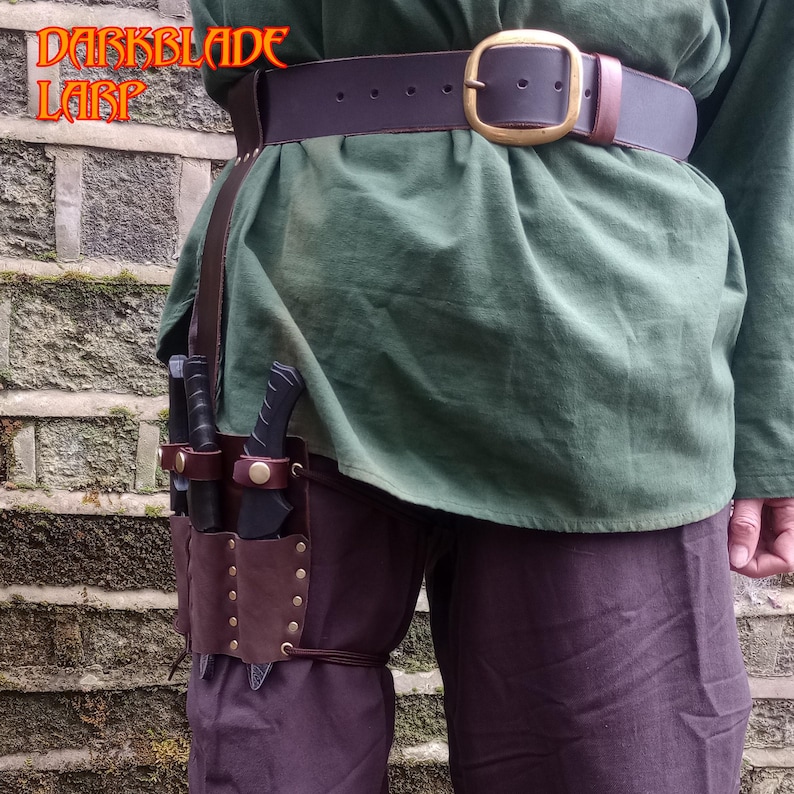 Dark Elf Rubber Throwing Knife Leg Sheath for Larp or Cosplay, Larp ...