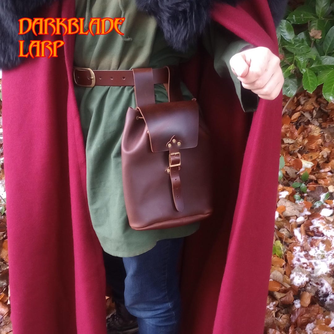 Packed Lunch Pouch, a Leather Pouch, for Larp, Cosplay, Medieval ...