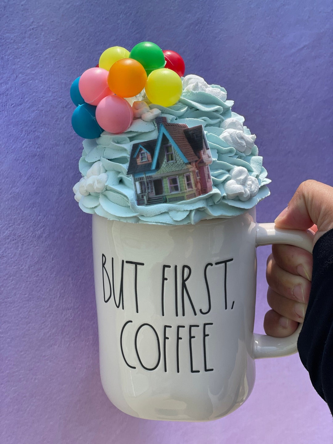 Up the Movie, up Decor, up Mug Topper, Carl and Ellie, Disney Mug ...
