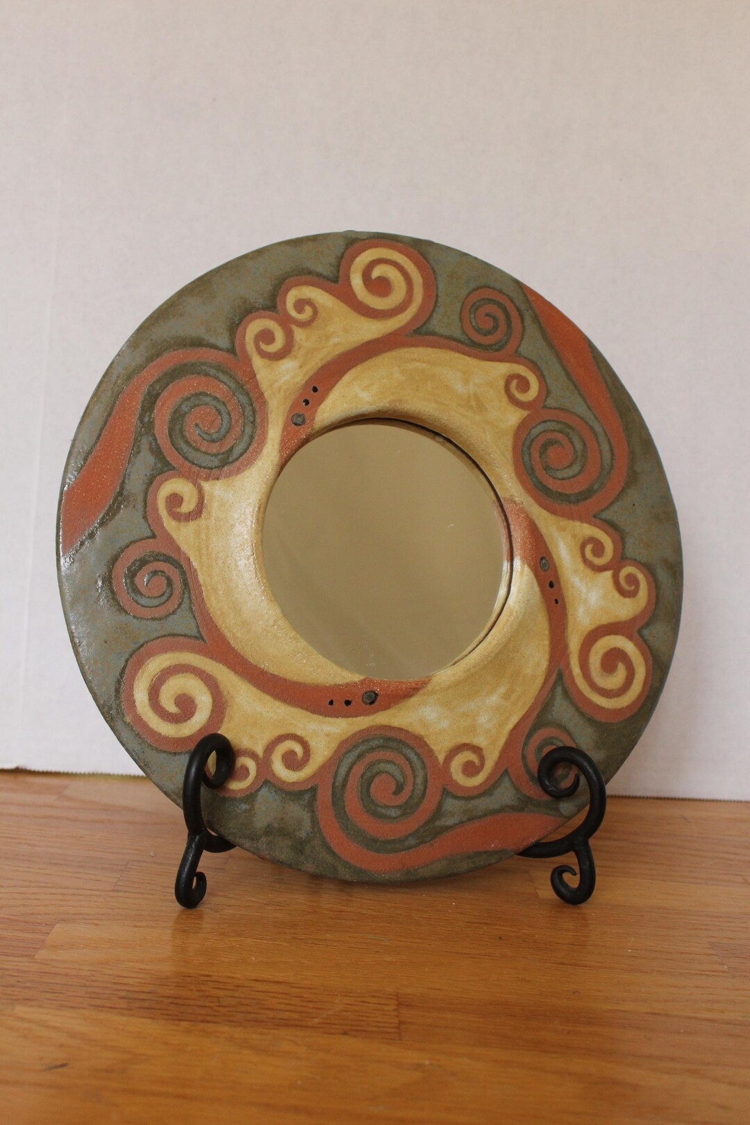 Klimt Inspired Design - Ceramic Framed Mirror - Etsy