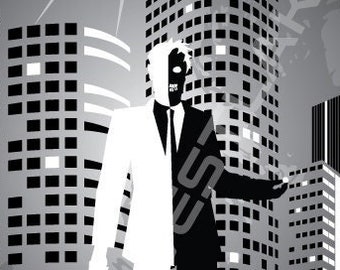 Two Face Poster - Etsy