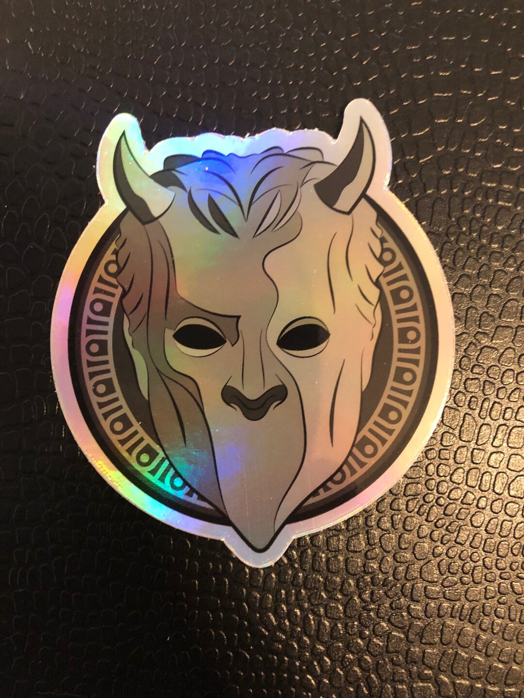 Ghost Nameless Ghoul Holographic Sticker - Etsy