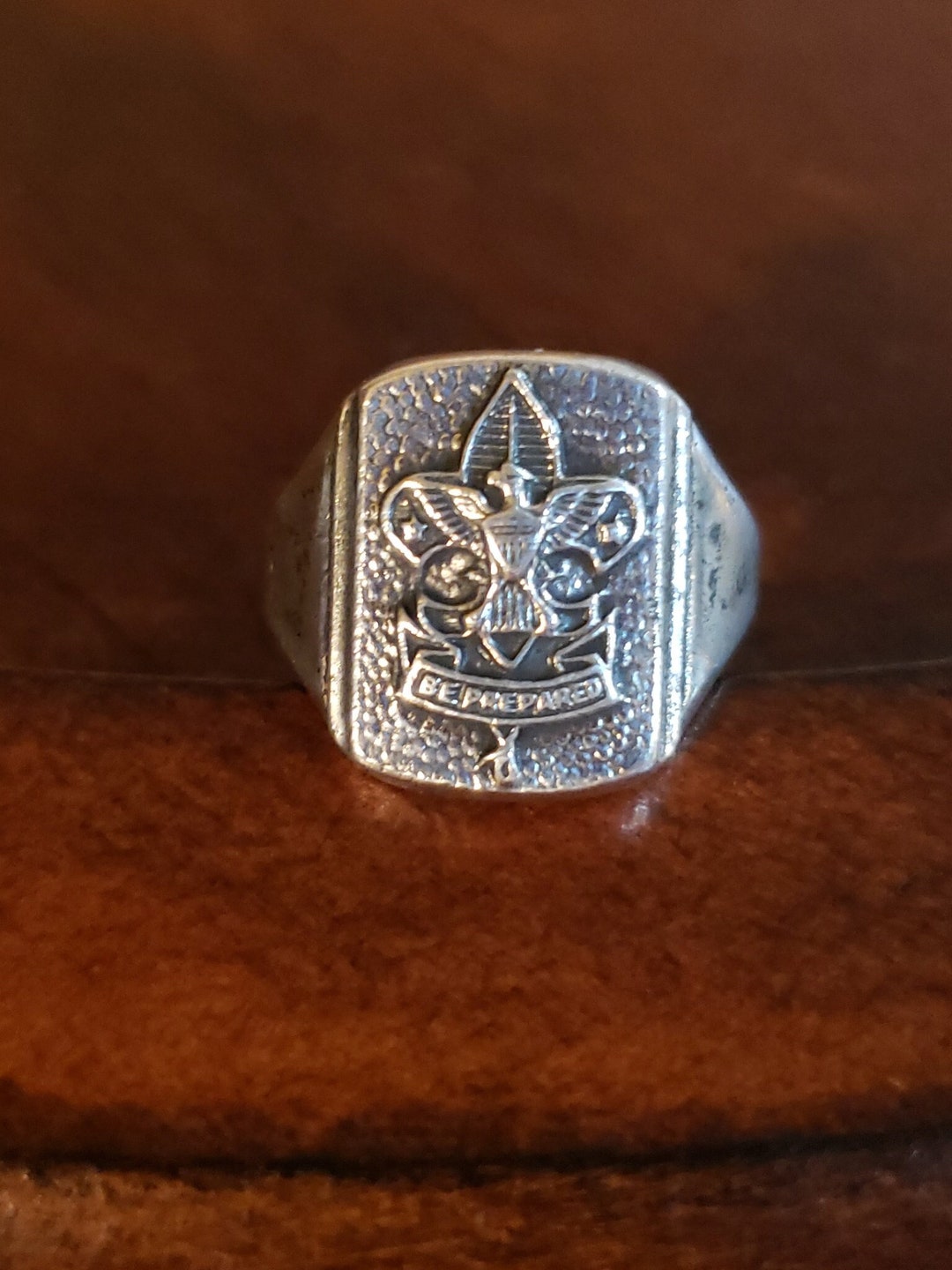 Vintage Sterling Silver GIRL SCOUT Ring Size 7 Embossed - Etsy
