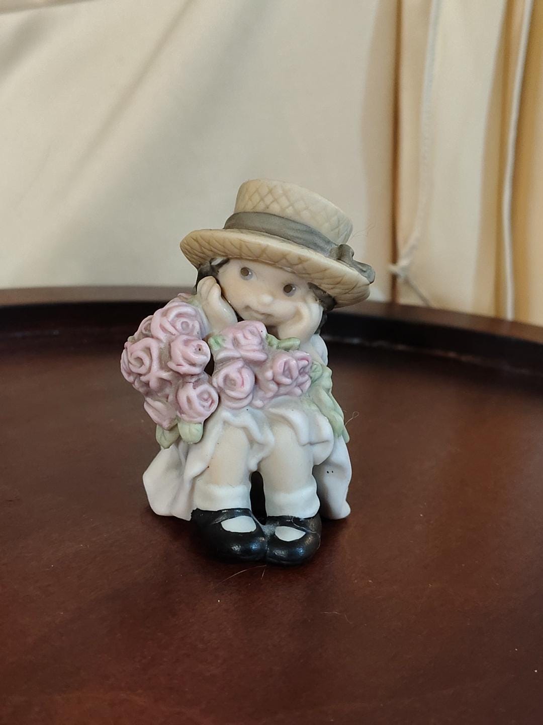 KIM ANDERSON Figurine, Pretty as A Picture Line 1998, Sitting Girl With ...