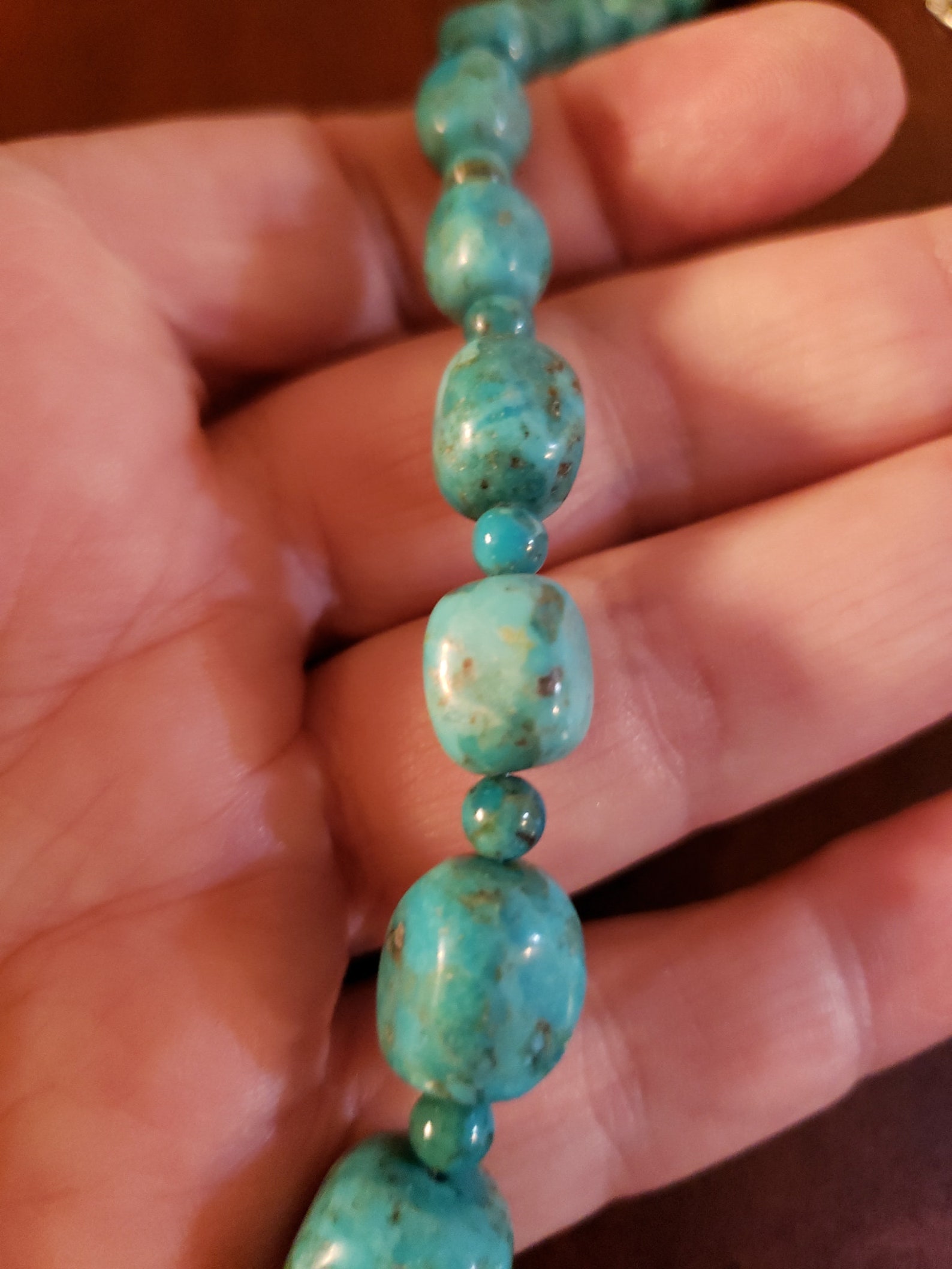 JAY KING Sterling Silver TURQUOISE Necklace, 18" - 20" Long - Etsy