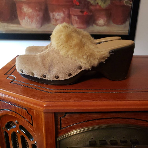 Suede Clogs - Etsy