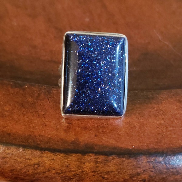 Goldstone Ring - Etsy