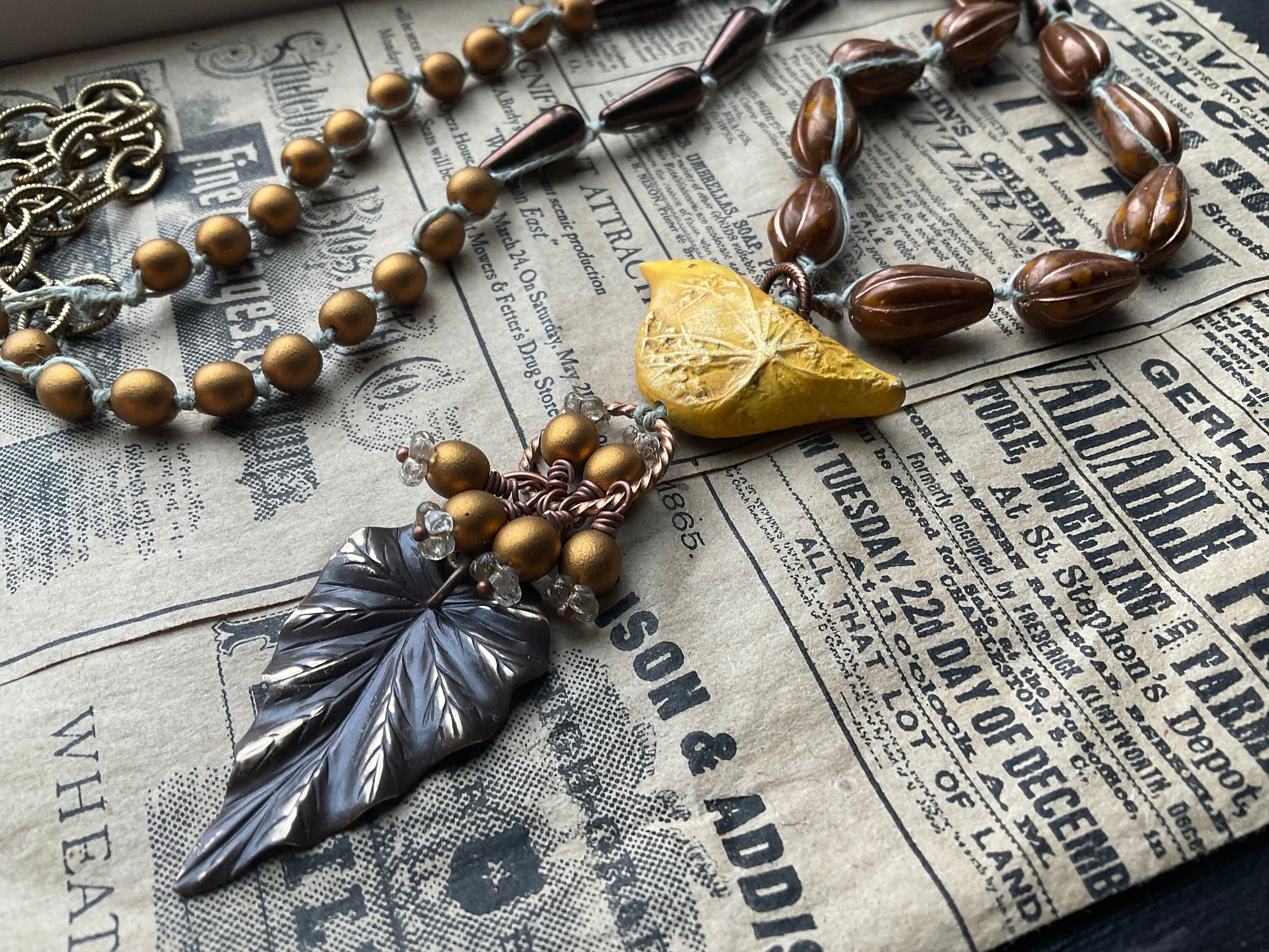 Artisan Bird Necklace, Gilded Age Necklace, Humblebeads Necklace, Queen ...