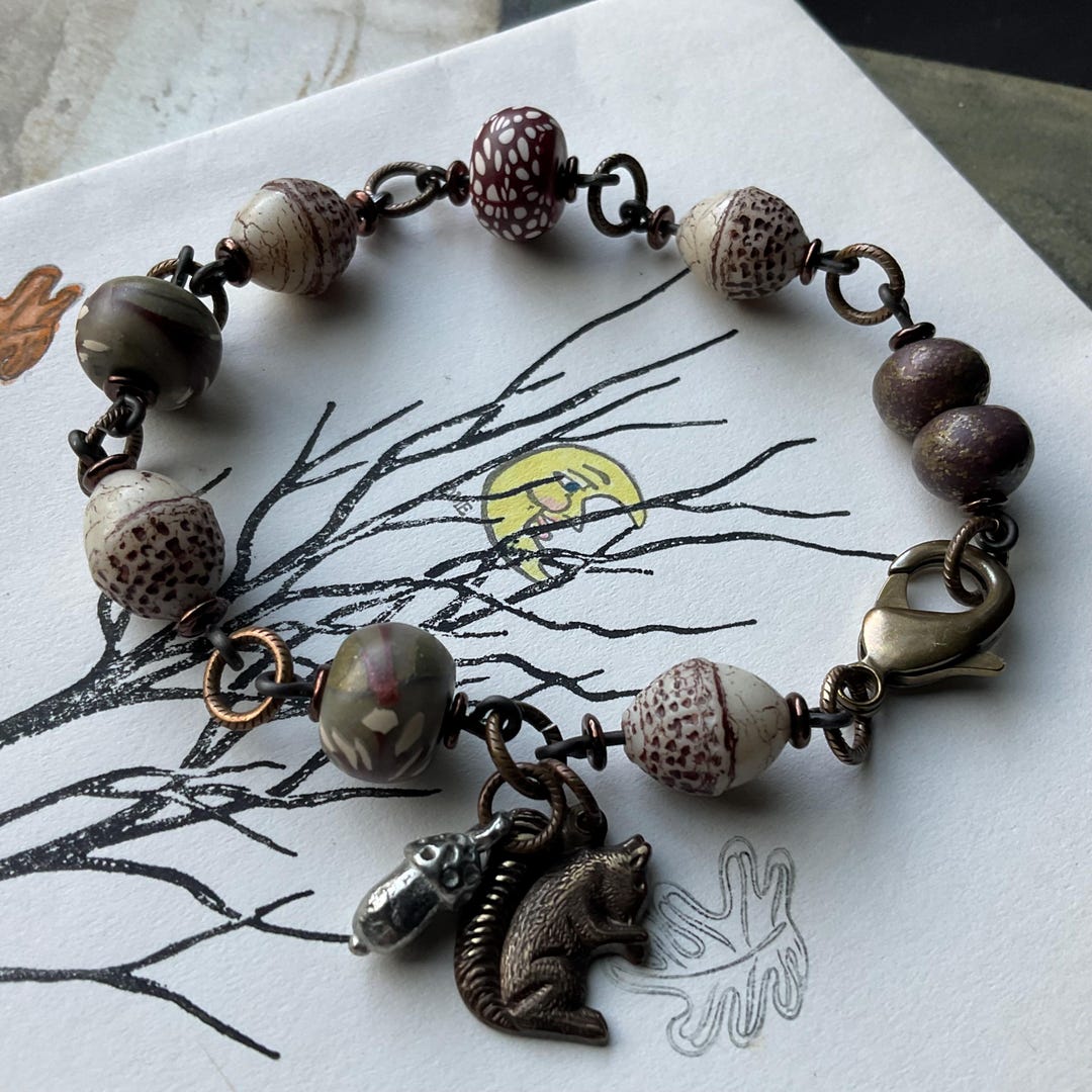 Acorn Bracelet, Humblebeads Bracelet, Autumn Bracelet, Woodsy Bracelet ...