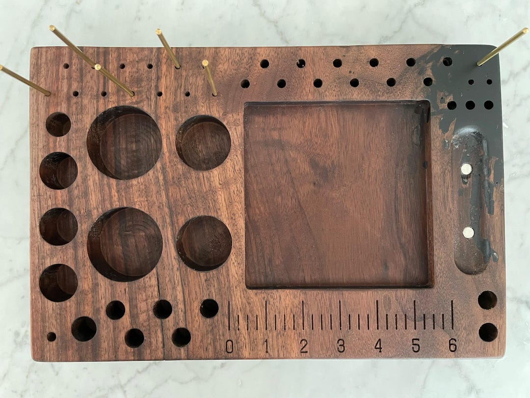 Walnut Fly Tying Tool Station & Organizer, 12.75" X 8.5" - Etsy