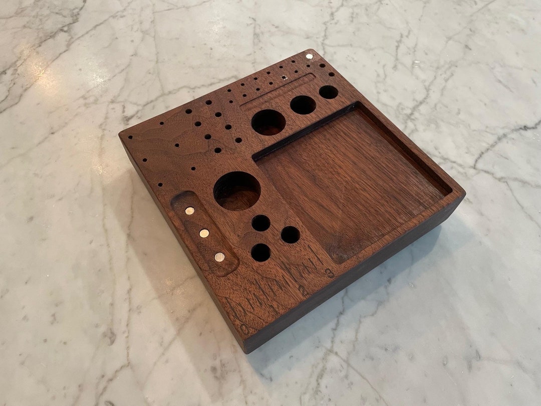 Fly Tying Tool Station & Organizer, Walnut, 9 X 9 - Etsy