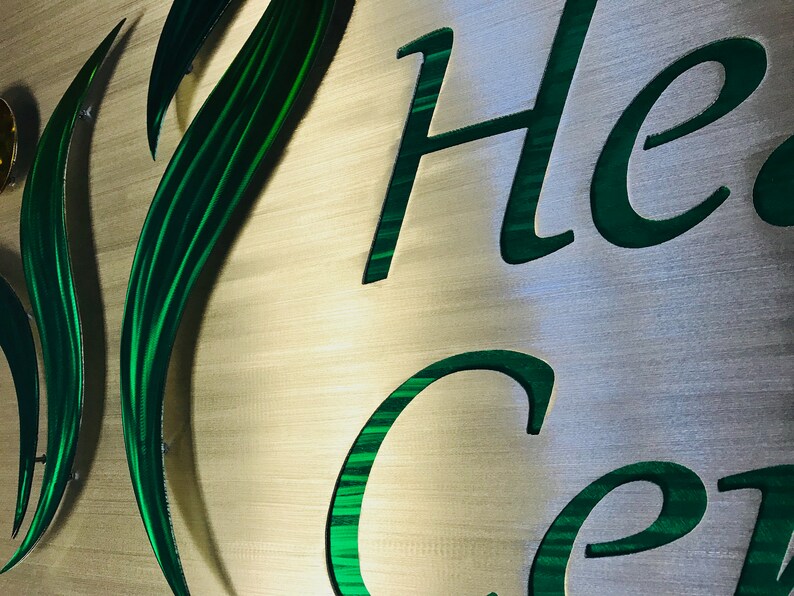 Custom Metal Business Logo Sign | Layered Design, Outdoor Office ...