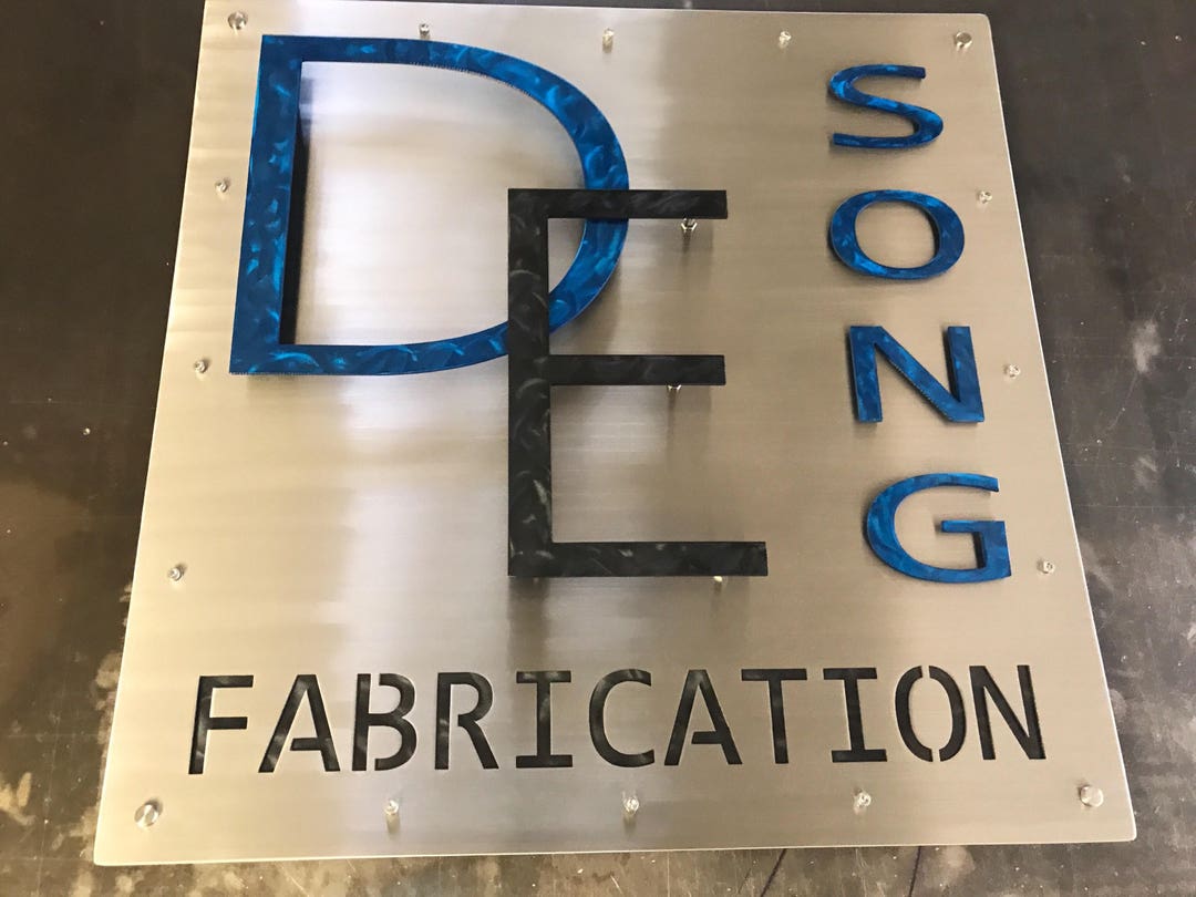 Laser Cut Metal Business Sign | Custom Neon Sign | Business Signage ...