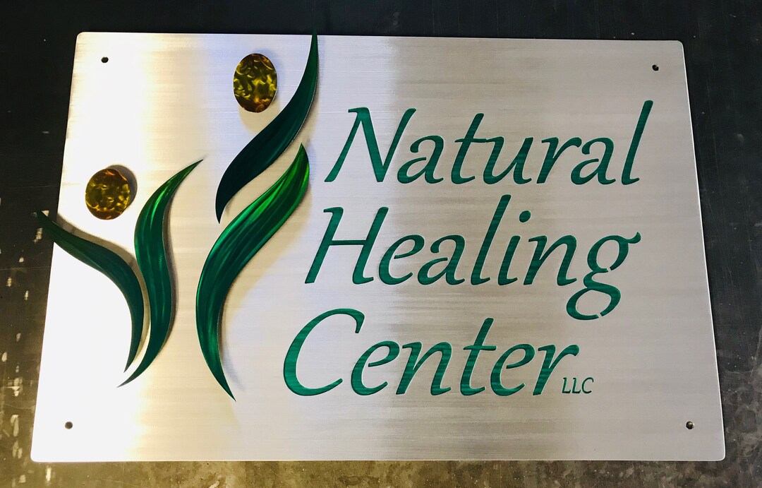 Custom Metal Business Logo Sign | Layered Design, Outdoor Office ...
