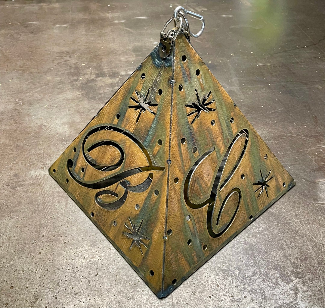 Hanging Fire Pit | Candle Holder Outdoor and Indoor | Rustic Metal Fire ...