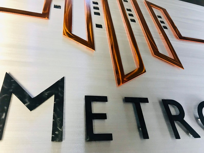 Custom Laser Cut Metal Logo Sign | Office Decor - Etsy
