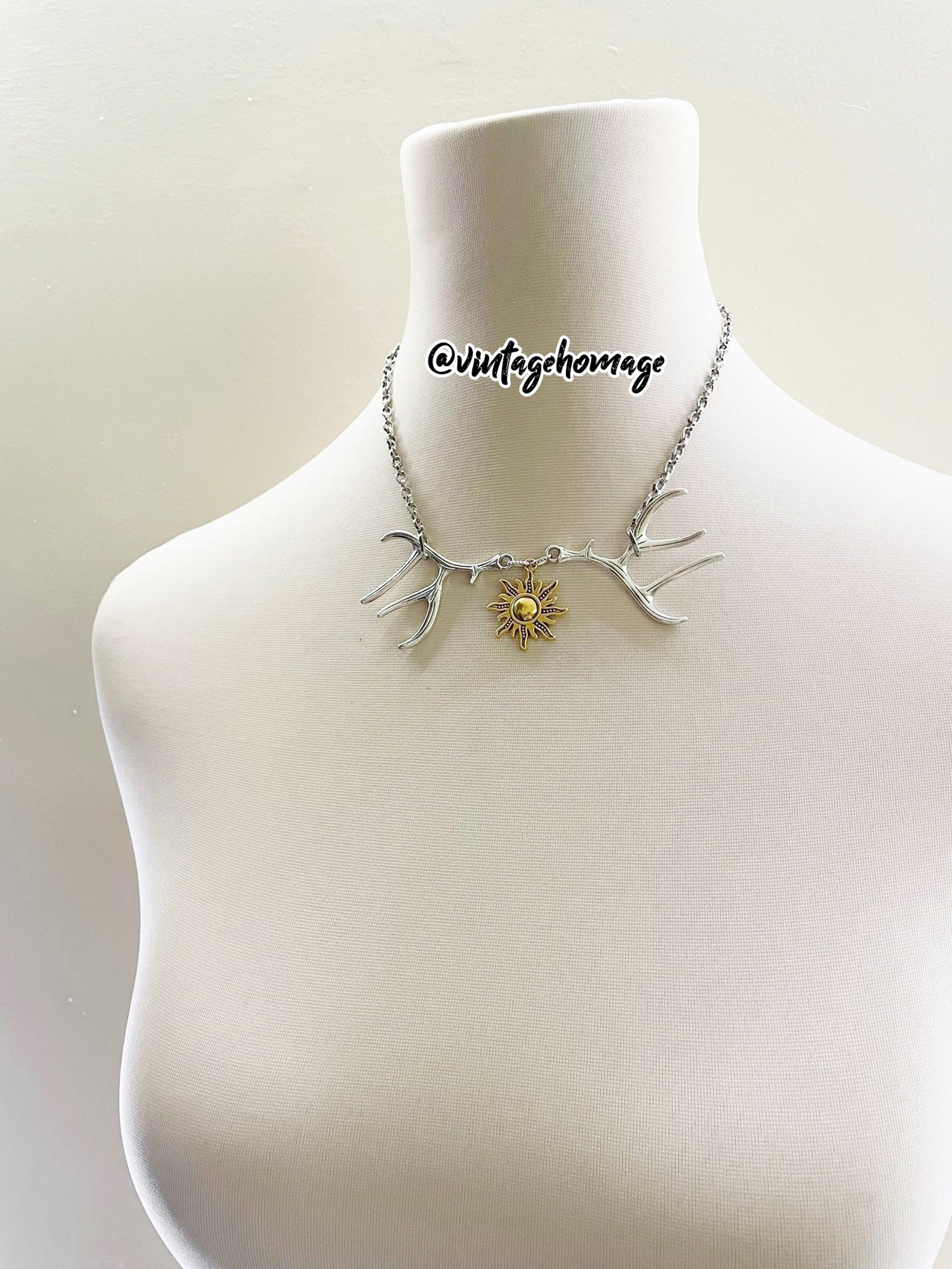 Sun Summoner Necklace | Sun and Stag Antlers Charms | Shadow and Bone ...