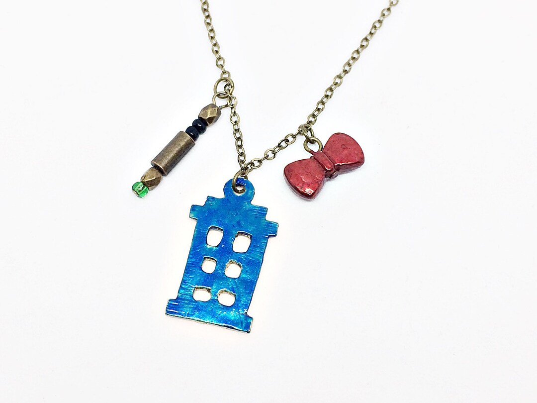 11th Doctor Necklace Inspired by Doctor Who TARDIS Green - Etsy