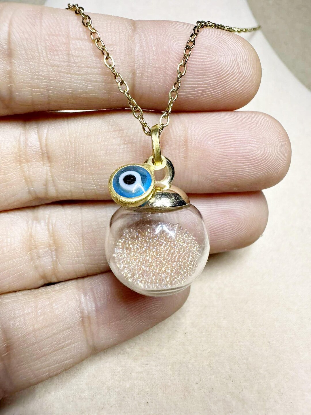 Spice Necklace | Melange Orb for Blue Eyed Men | Sand Dunes - Etsy