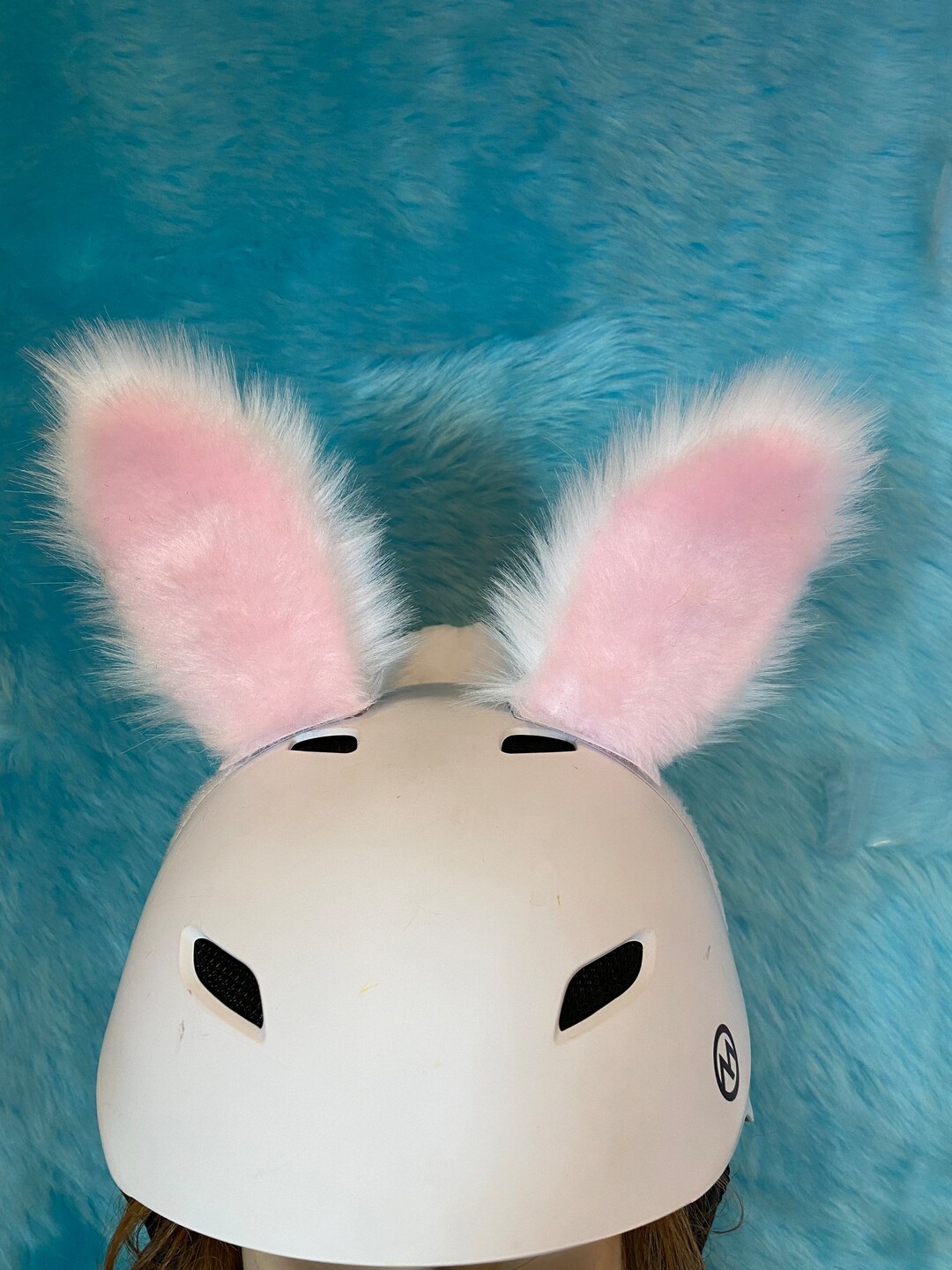 Bunny3 Piece Set Fluffy Tail That Sticks on your Helmet Ski Snowboard ...