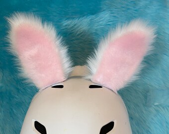Snow Bunny Ears and Tail That Sticks on your Helmet Ski - Etsy